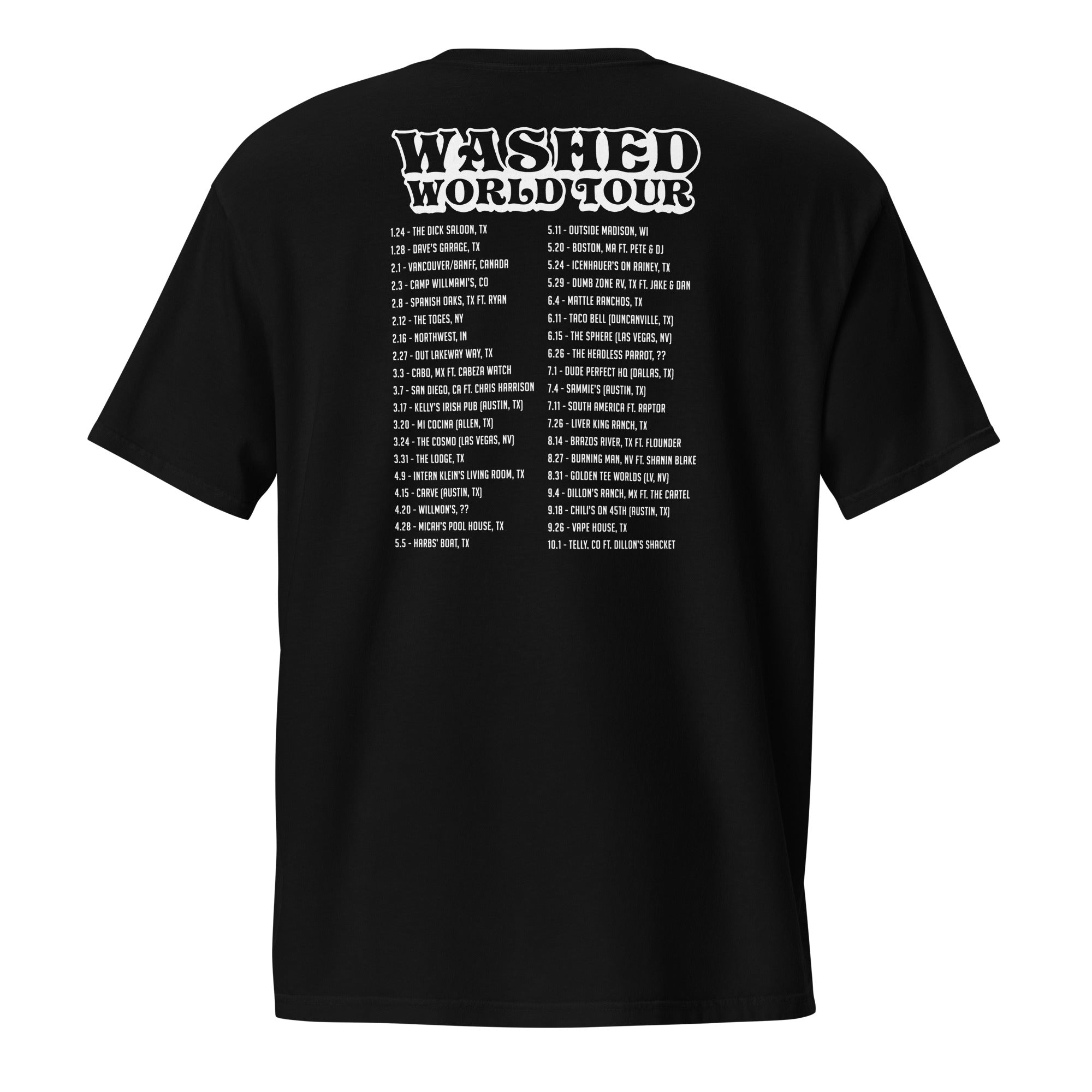 Washed World Tour Pocket Tee – Washed Media