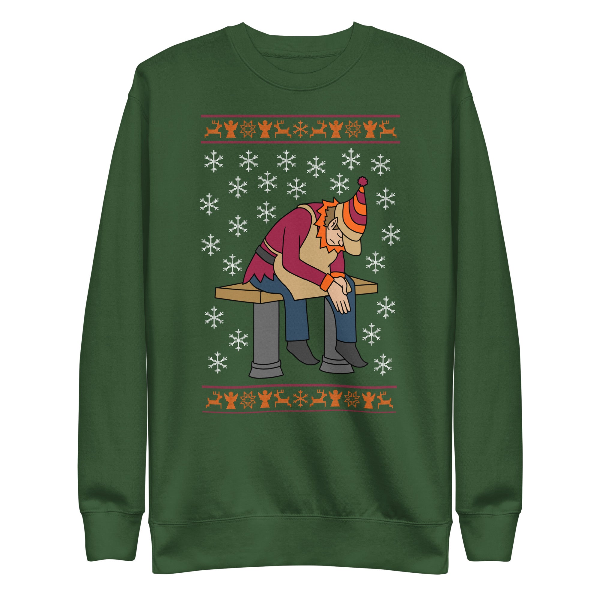 Exhausted Popeye's Elf Sweater – Washed Media